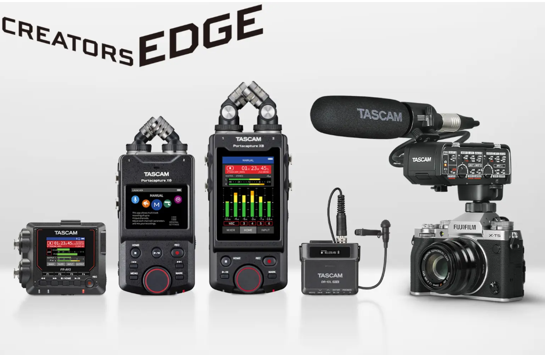 【CREATORS EDGE 2025 企業展示紹介】ティアック、TASCAMのDSLRカメラ向けポータブルフィールドレコーダー／ミキサーなど最新のレコーディング機器を展示 – Shuffle